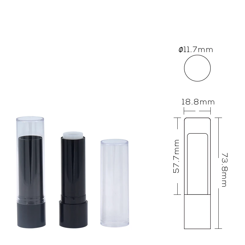 Wholesale Transparent Colorful Mini Lip Balm Tube 3g 4g Empty Plastic ...