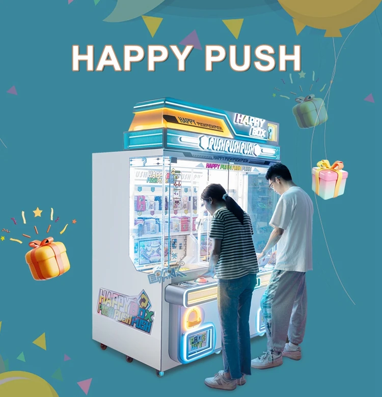 Happy Push Vending Machine - Coin Operated Arcade Toy Crane