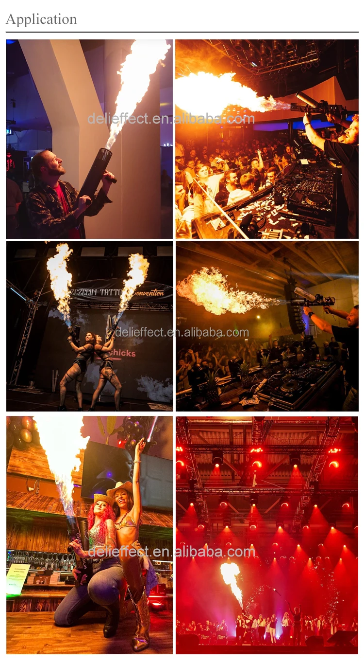 Handheld Flame Gun - 2m High Spray Fire Thrower for Stage