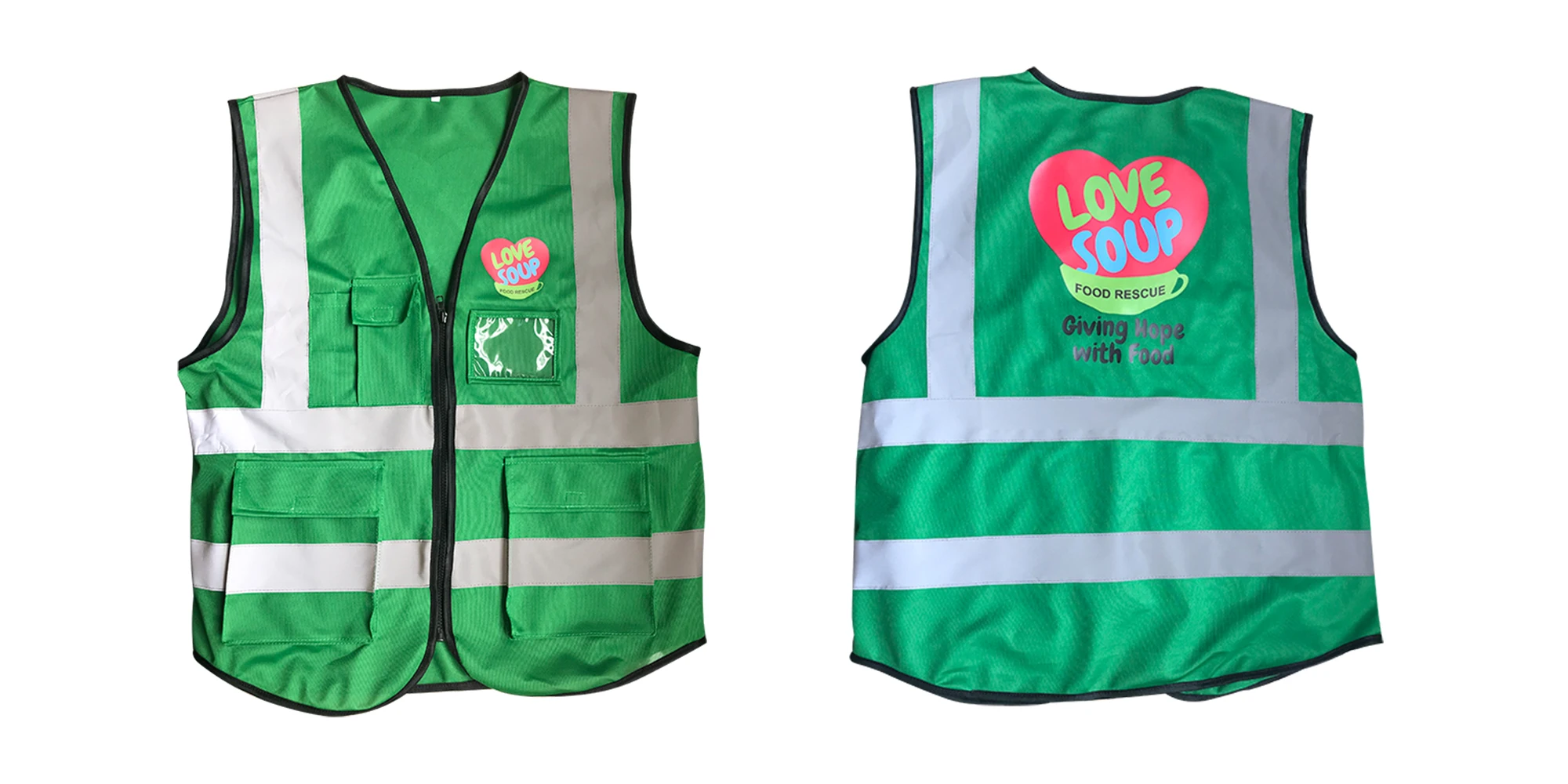 Workwear Construction Orange Safety Vest With Pockets Crossing Guard ...