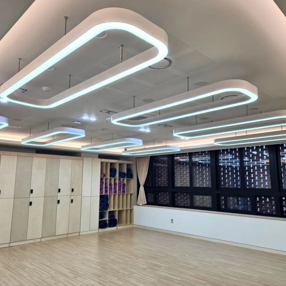 Suspended/surface Ceiling Mounting Rectangle Shape Pendant Led Light ...