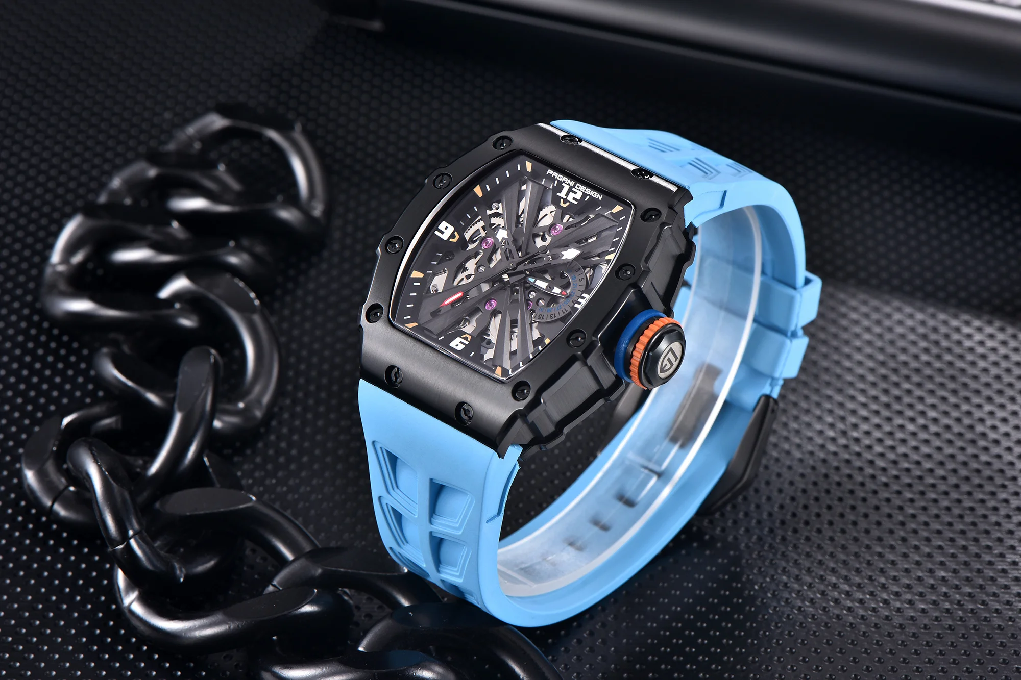 Pagani Design 1738 Hollow Barrel-shaped Mens Quartz Watches Vh65 Watch ...