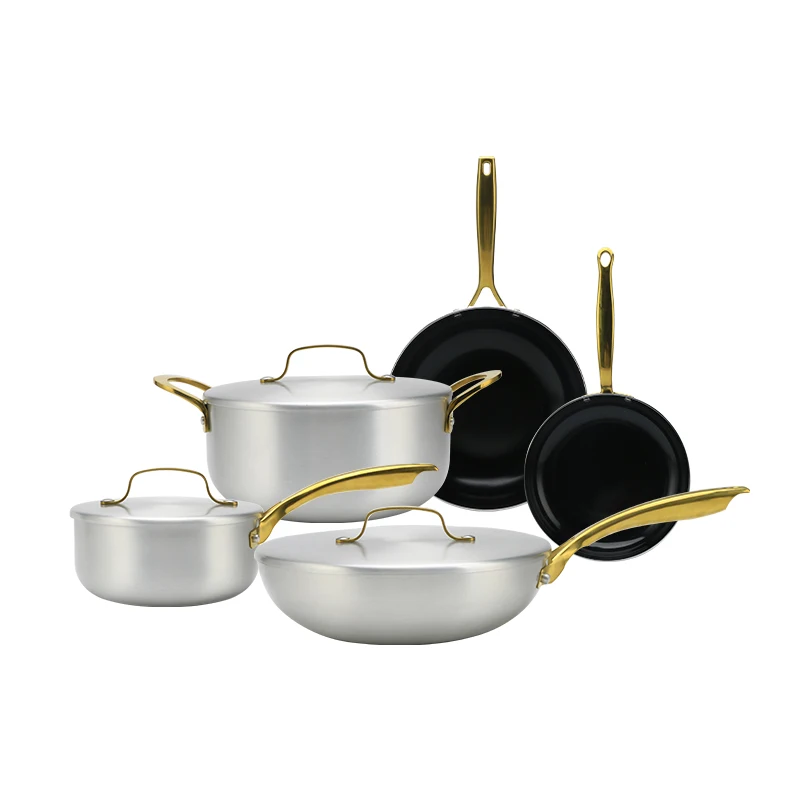8 Pieces Non Stick Cooking Pot Set Ceramic Induction Bottom Dumpling ...
