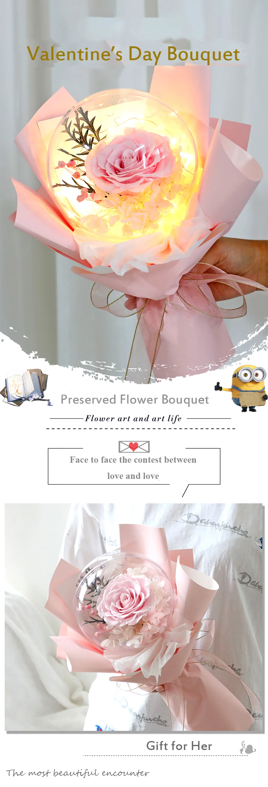 Amazon Hot Selling Wedding Valentine Festival Novelty Gift Dried ...