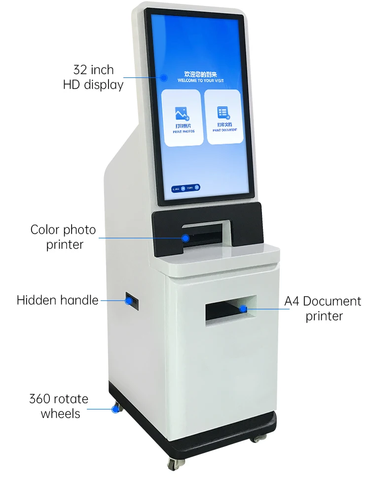 32 Inch Vending Machines - A4 Printing and Scanning Kiosk