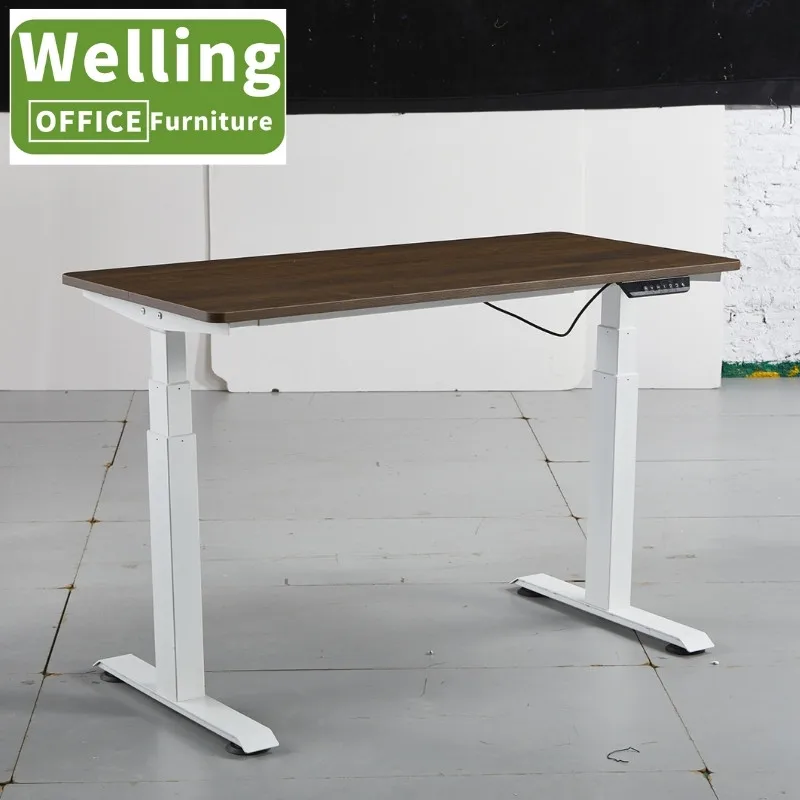 Factory Design Shaped Movable Study Table Standing Electric Adjustable ...
