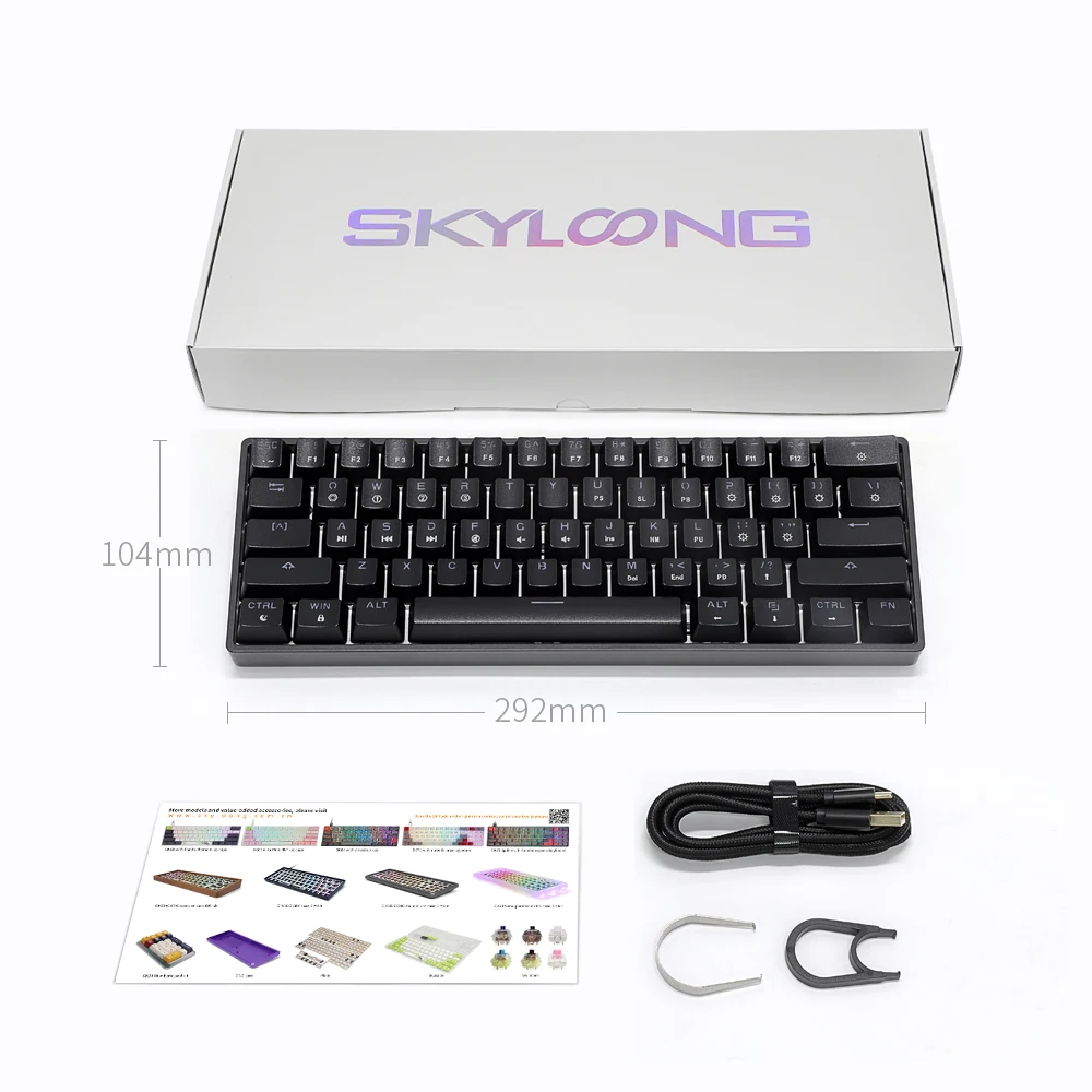 Epomaker/skyloong Gk61 Sk61 Hotswappable 60% Rgb Optical Gateron Switch ...