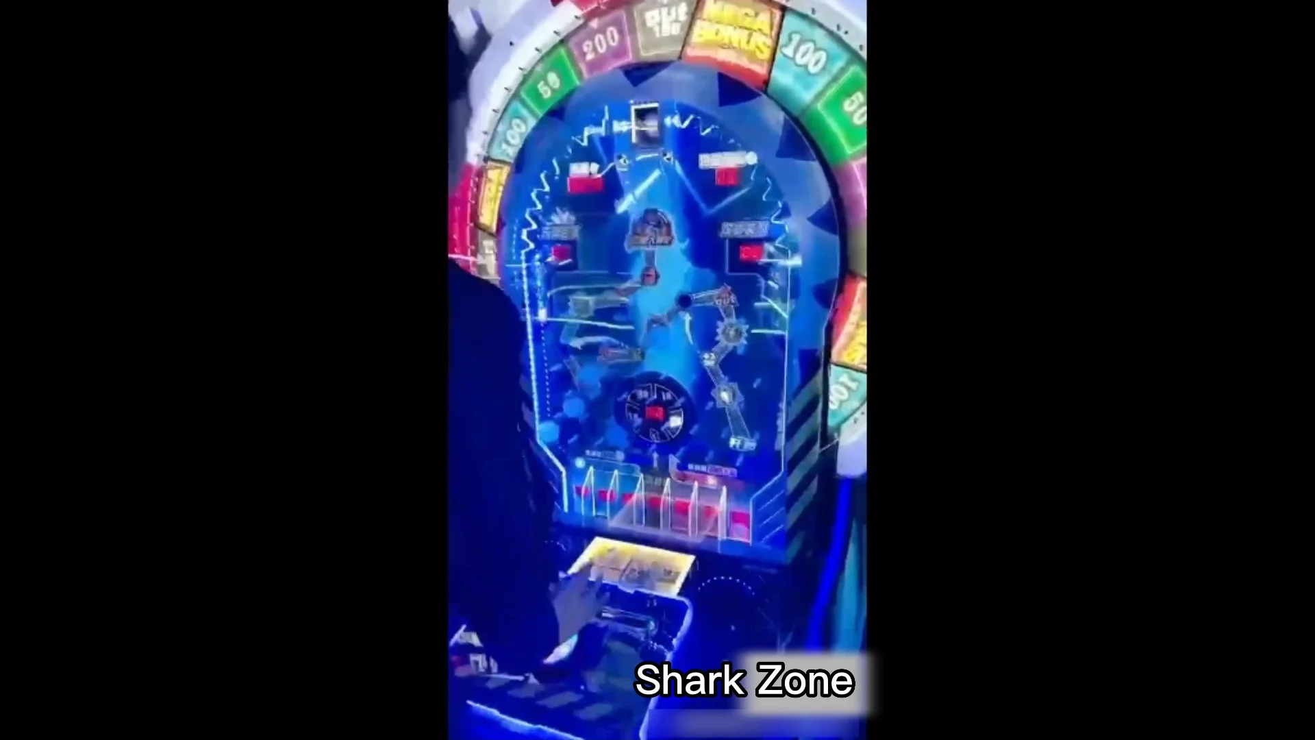Arcade Great Escape Shark Rotating Disk Lottery Machine Style Lottery ...