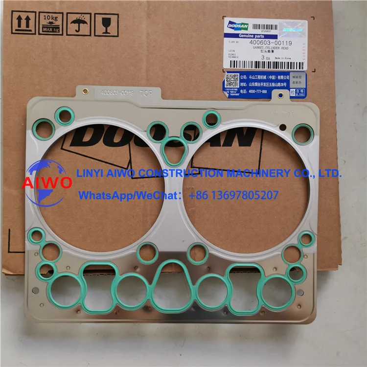 Doosan De08 Engine Cylinder Head Gasket 400603-00119 For Sd300e Wheel ...