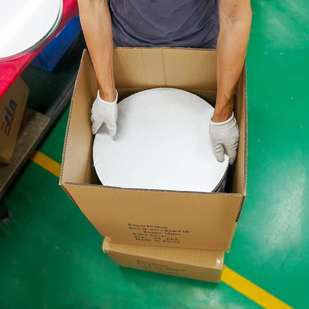 Family Afternoon Tea Card Board Cake Stand For 12 Inch Corrugated Cake ...