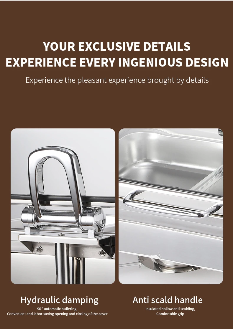 TONLI Stainless Steel Buffet Chafing Dishes - Luxury