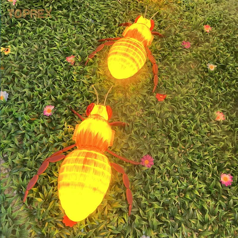 Outdoor Garden Night Sky Themed Dynamic Butterfly Owl Led Insect Lights ...