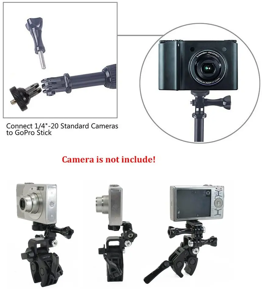 Action Camera Mounts - Universal Adapters for Gopro & DJI
