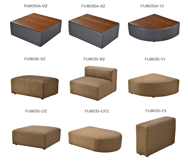 Furicco Office and Hotel Lounge Sofa - Modern Style Leather