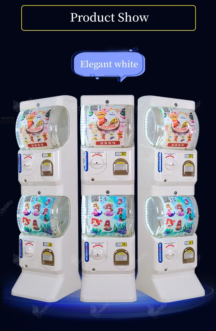 Coin Operated Mini Toys Gacha Machines Double-layer Customizable Kids ...