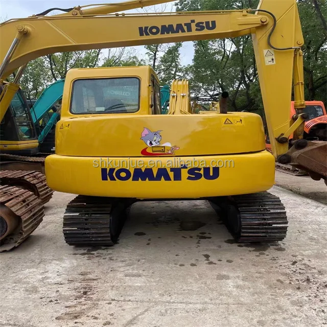 Secondhand Komastu Pc60 Mini Excavator 6 Ton Used Komatsu Pc60-7 Hydraulic Crawler Excavator Low ...