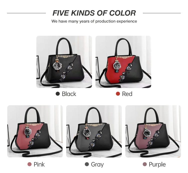 2022 New Design Luxury Private Label Handbag Women Hardware Flower Vase ...