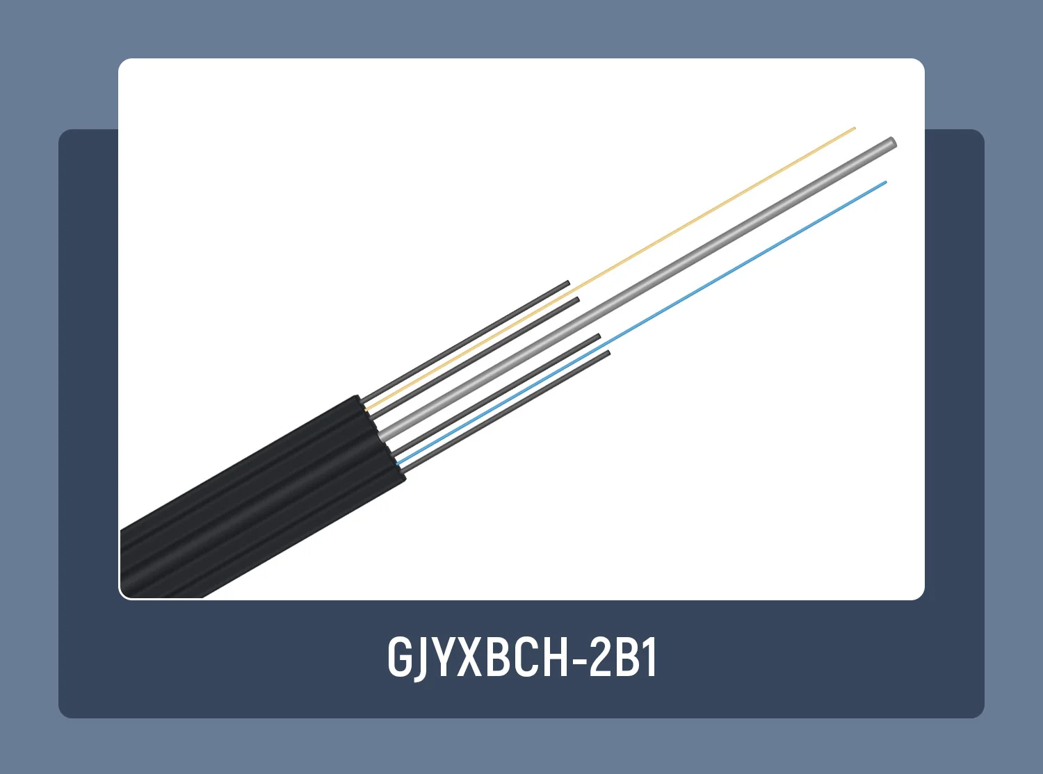 indoor butterfly type optical fiber cable with steel wire flat ftth ...