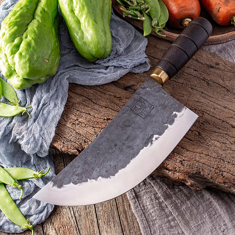 Hand Forged Butcher Knife High Carbon 5cr15 Stainless Steel Pork Knife ...