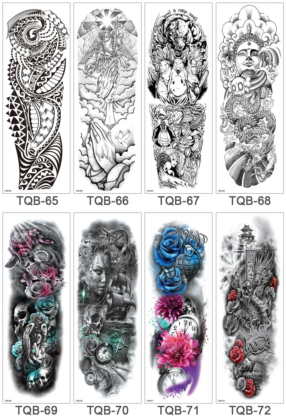Oem Custom Temporary Tattoo Stickers Waterproof Flower Tattoo Stickers ...