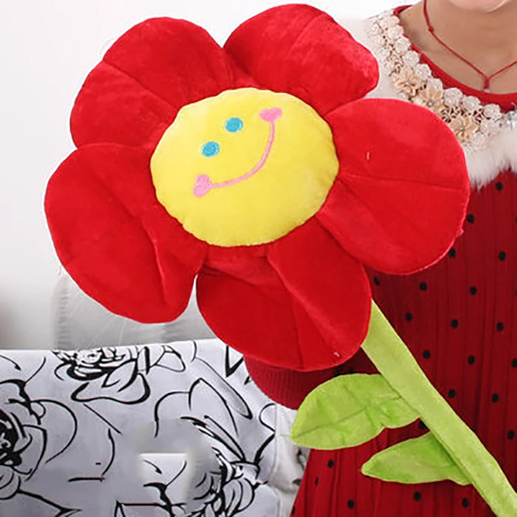 Plush Flower Bendable Stems Colorful Stuffed Flowers Plush Toy Durable ...