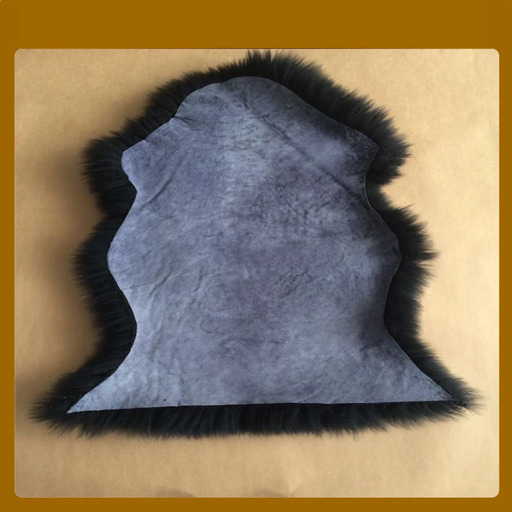 Single Pelt Long Hair Sheepskin Fur Rugs and Carpets Real Lamb Skin ...
