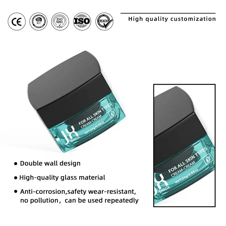 Wholesale 15g 25g Refillable Skincare Cream Container Packaging Eco ...