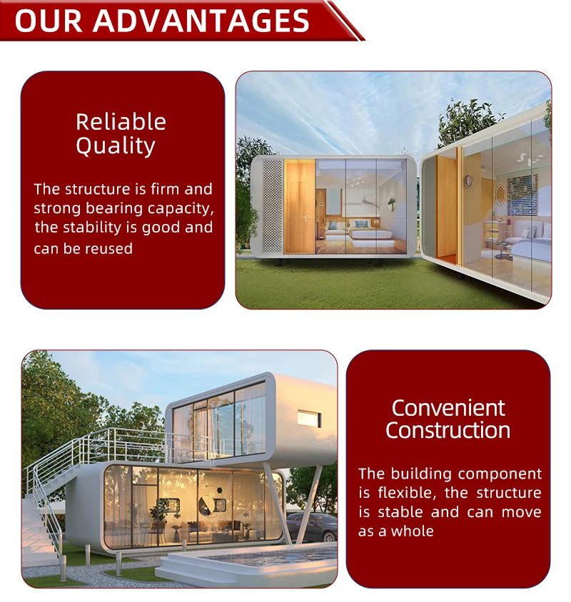 Two-story Container House with Stairs - Luxury & Customization