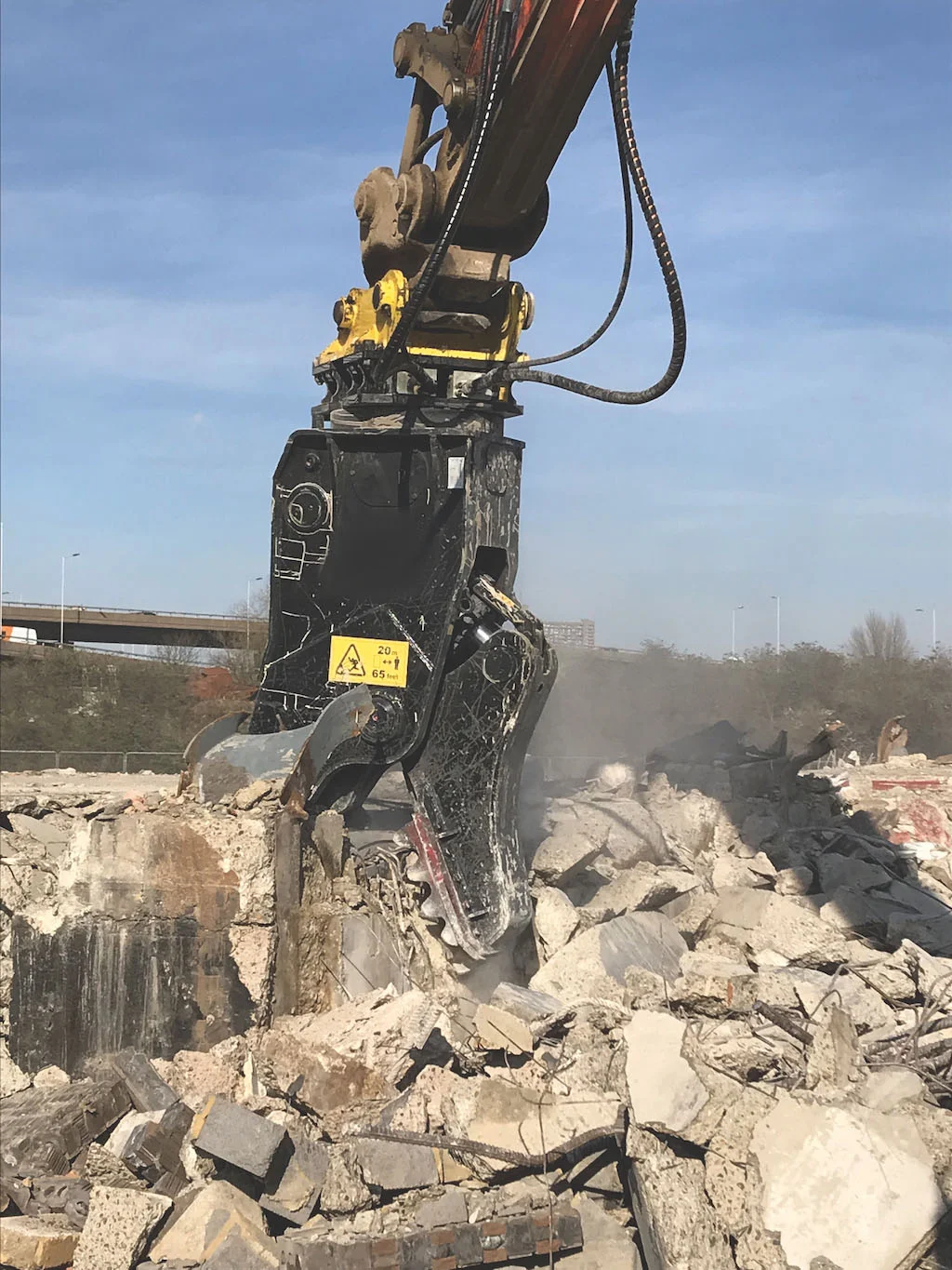 Rotary Scrap Metal Cutting Demolition Shear for Excavator