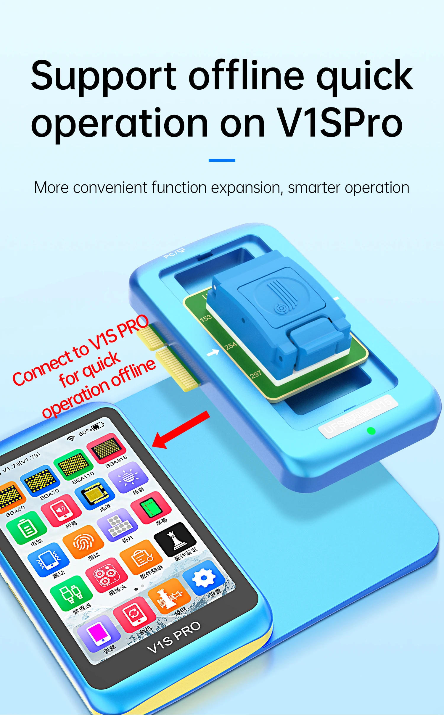 JCID JC UFS Programmer-U15 Kits for Android Adaptation