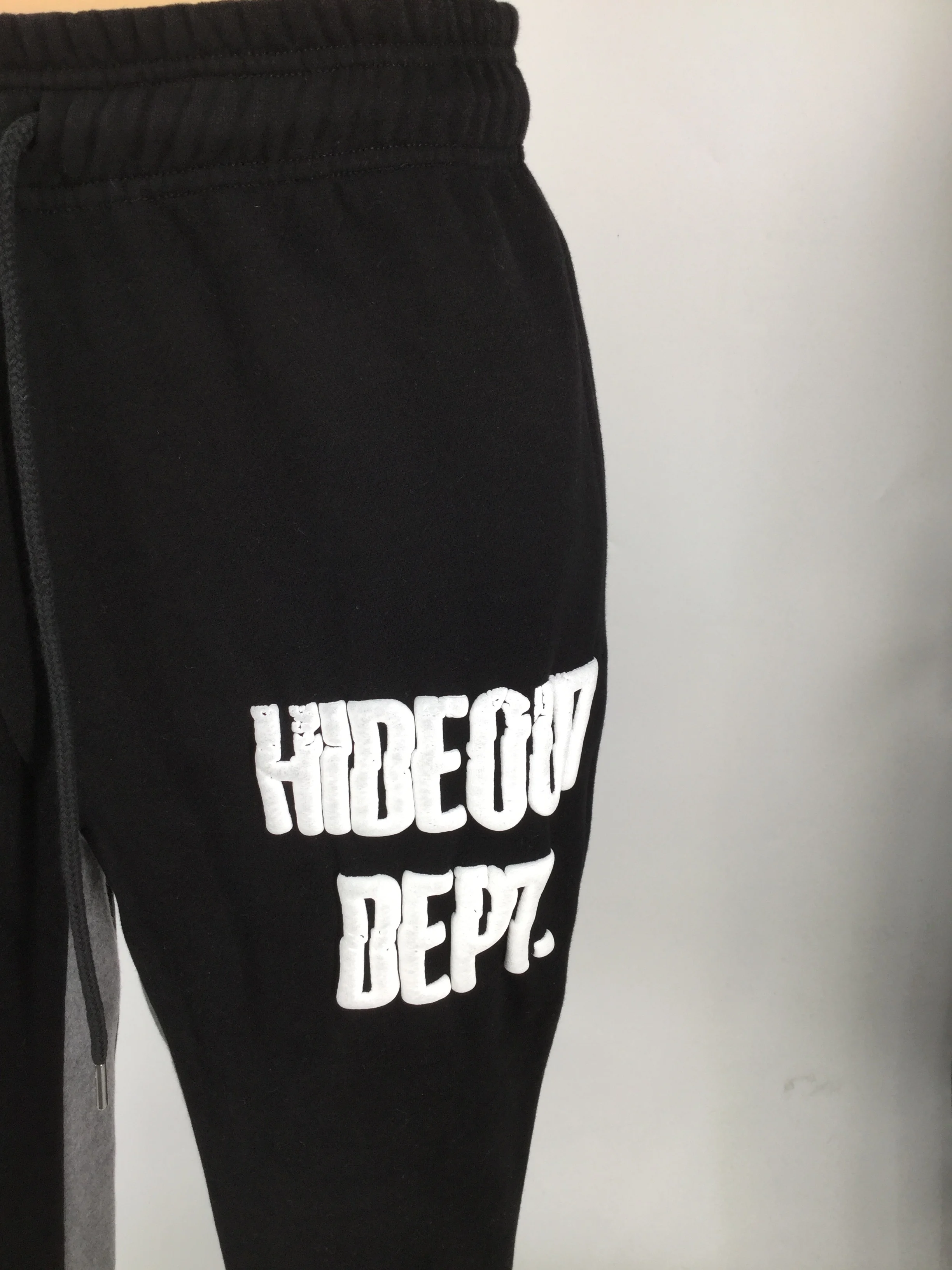 Screen Print Streetwear Oem Custom 3d Puff Printing Stacked Sweat Pants ...