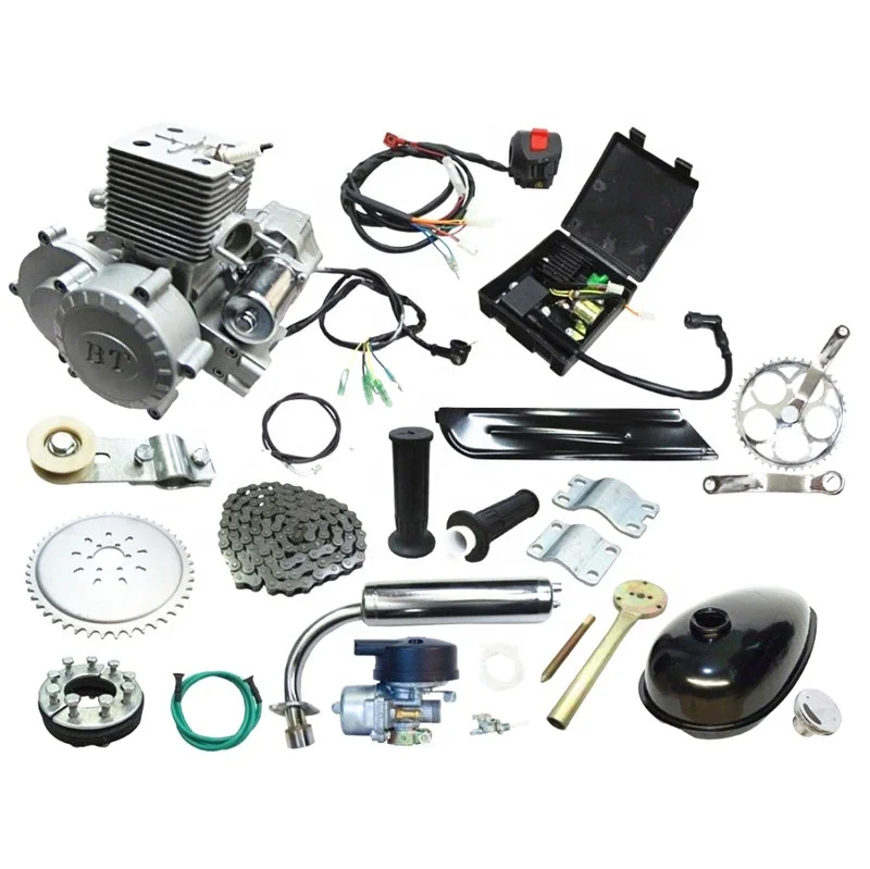 high power 2 stroke 80cc bicycle engine kit electrico start BT80 ...