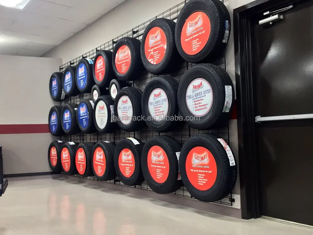 Durable PVC Tire Display Signage Holder Stand - OEM | Wholesale
