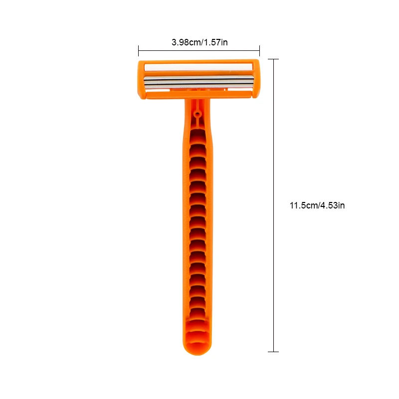Triple Blade Disposable Rubber Handle Shaving Razor for Men OEM Private ...