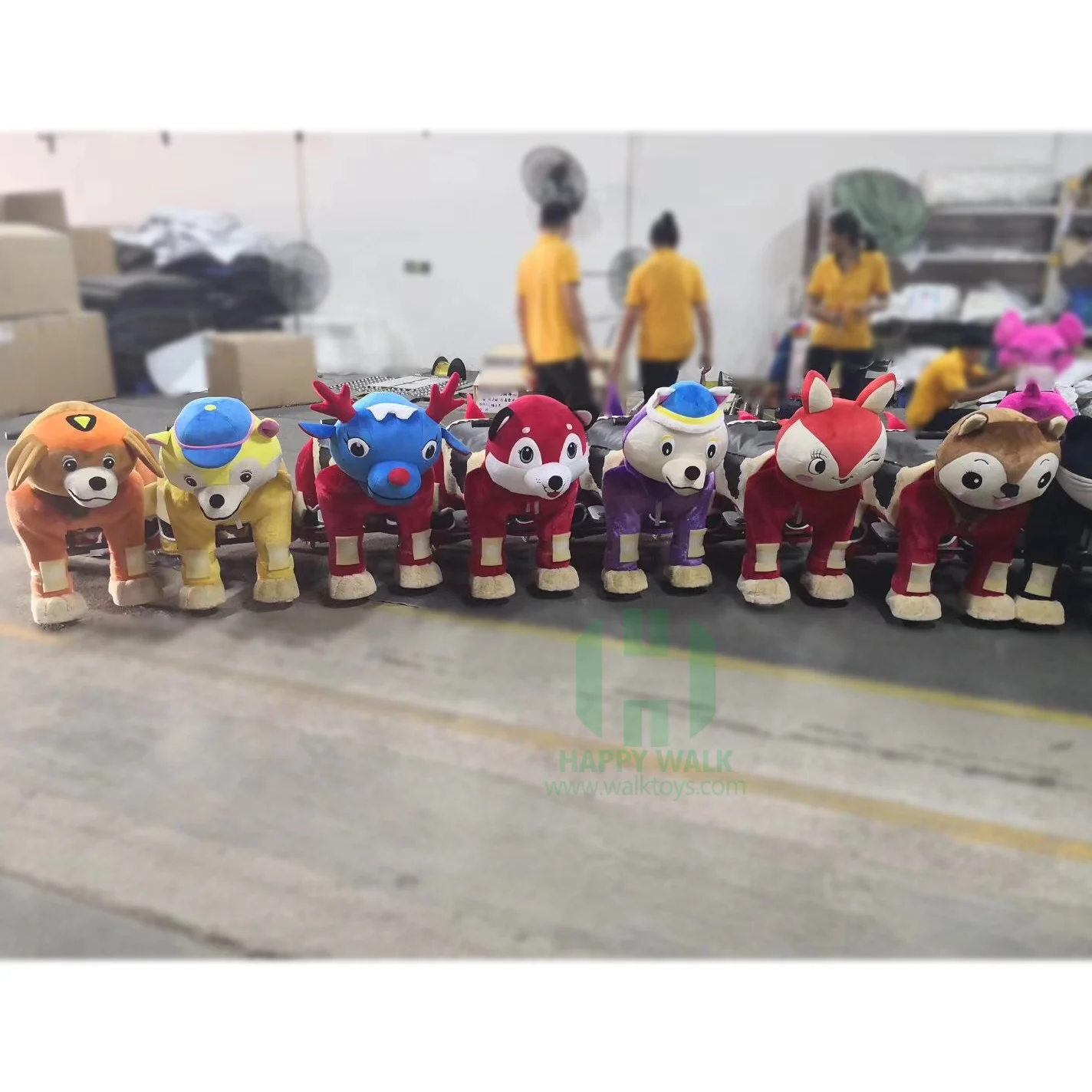 Alibaba.com: Unisex Electric Motorized Plush Riding Animals for Kids ...