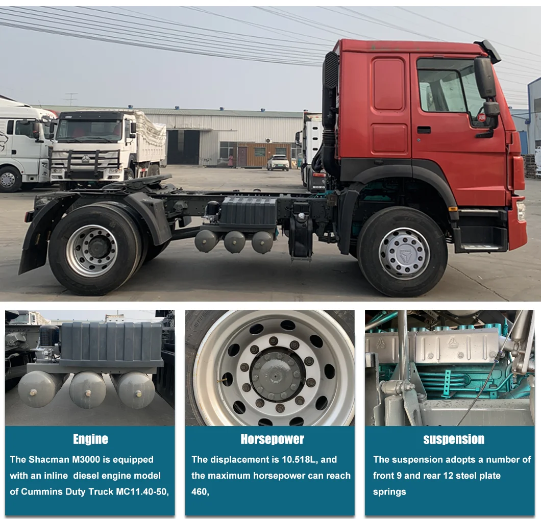 Good Condition 4x2 Tractor Truck Howo Sinotruck Euro2 371hp Mini ...