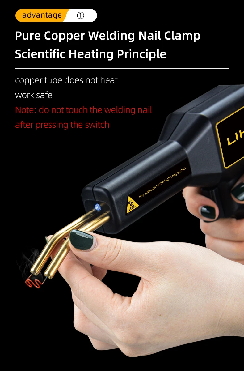 Lk702-6 70w Hot Stapler Gun Plastic Bumper Welder Garage Repair Kit ...