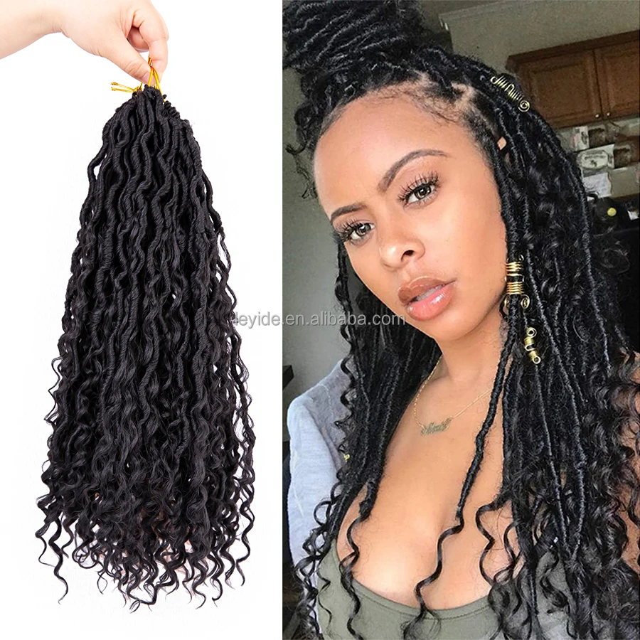Alileader Pre Looped River Locs Synthetic Boho Bohemian Locs Crochet ...