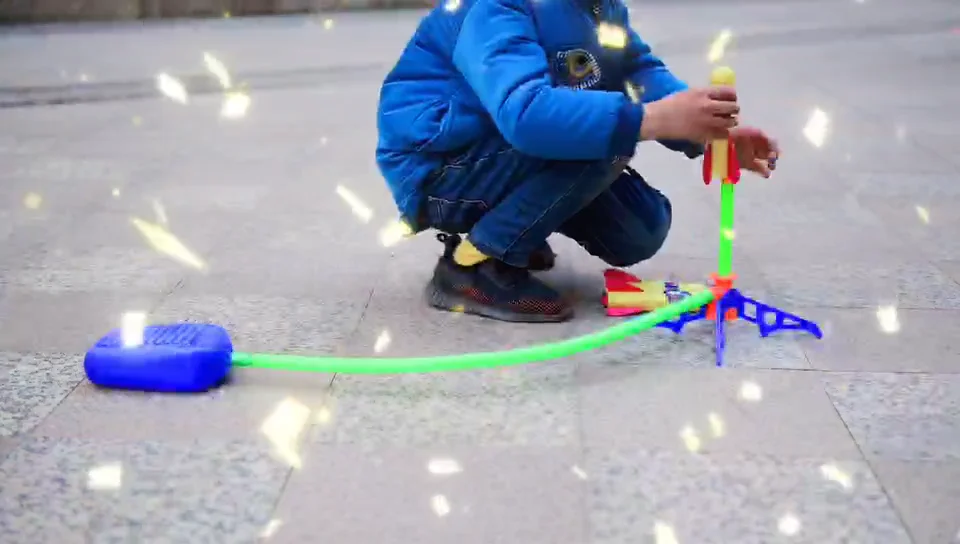 2022 Toy Rocket Launcher For Kids Shoots Up To 50 Feets 3 Foam Rockets ...