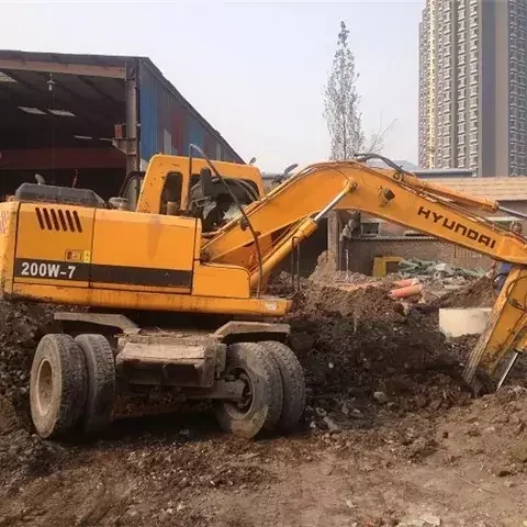 20t Hyundai 200w Wheel Excavator Used 200 Model Driving Wheel 200w-5 ...