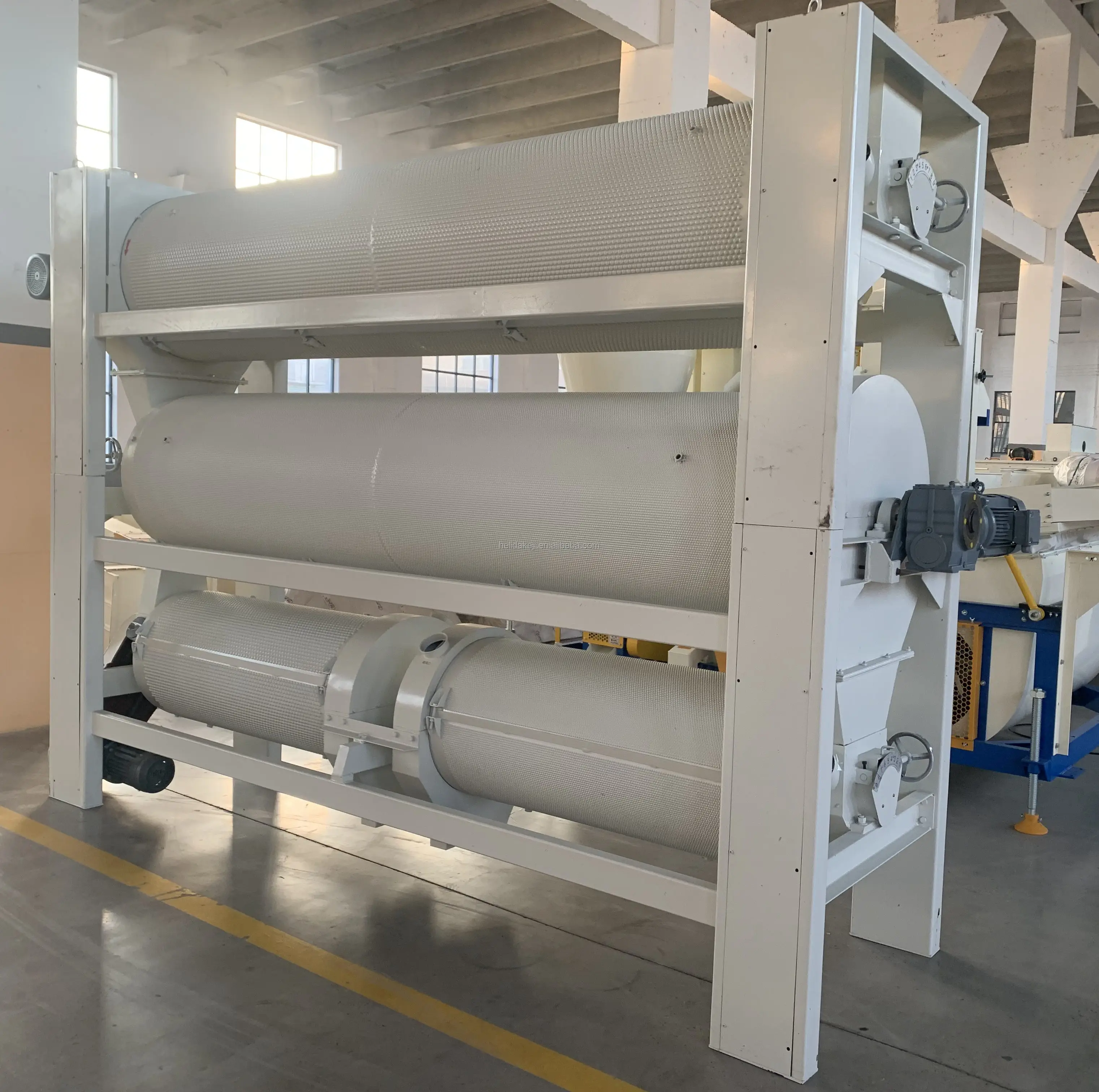 Indented Cylinder Select Wheat Rice by Length Grader Rice Length ...