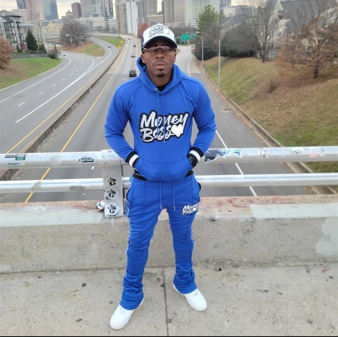 KY New Design Flared Tracksuit for Men - Embroidered Sweatpants ...