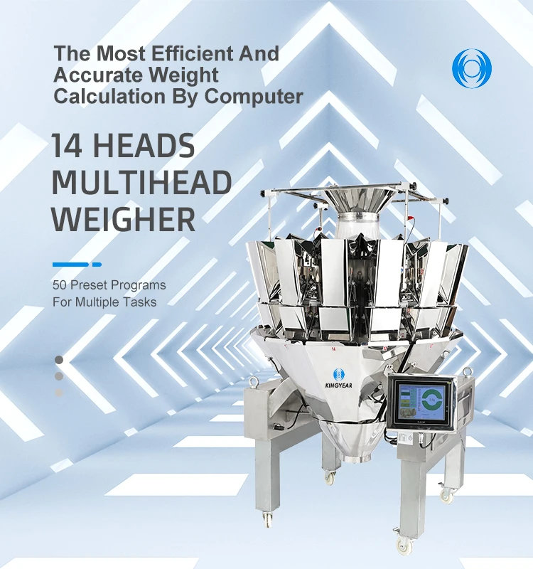 14 Heads Multihead Weigher Combination Scales Automatic Packaging ...