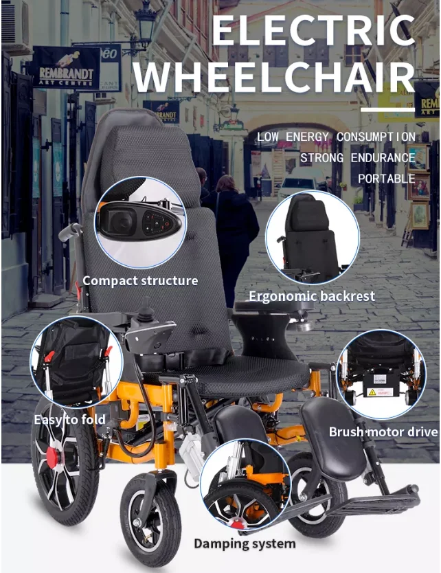 Automatic Lie down Electric Wheelchair for the Disabled