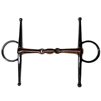 Horshi Stainless Steell Full Cheek Horse Bit Copper Broken Mouthpiece ...