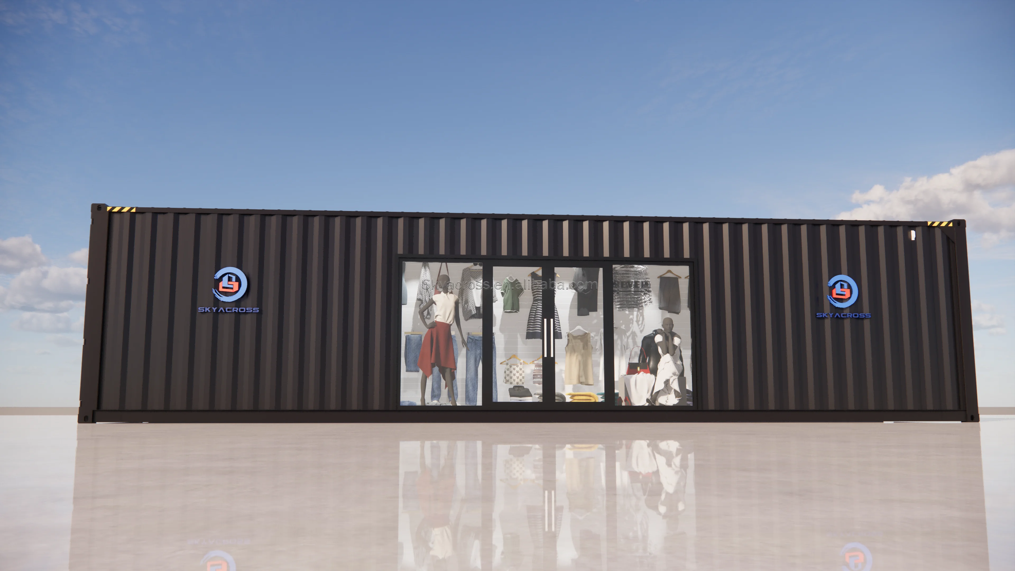 Portable Shipping Container Clothing Store - Pop-up Retail