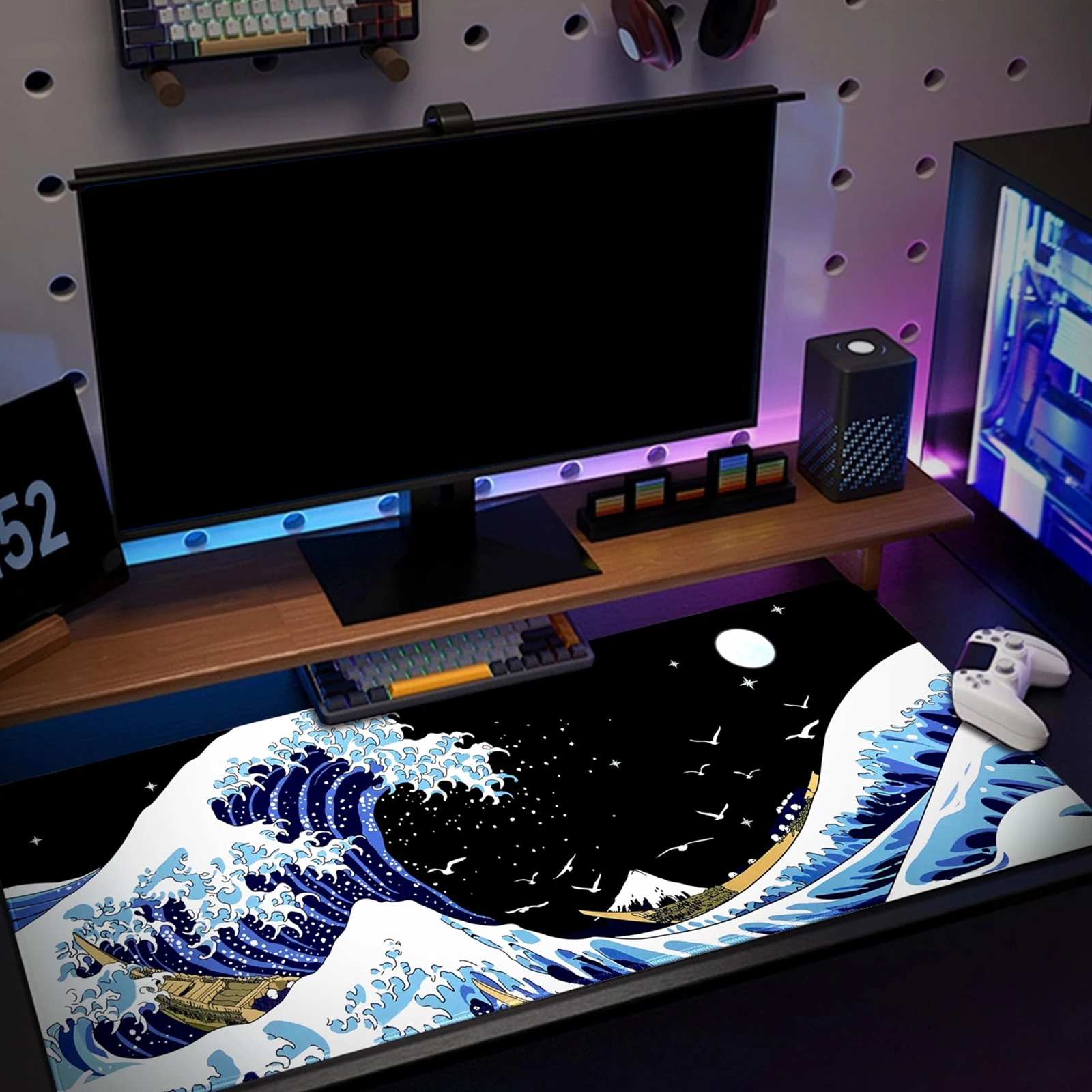 Factory Direct Custom Sea Wave Big Mouse Pad Non Slip Neoprene Anime ...