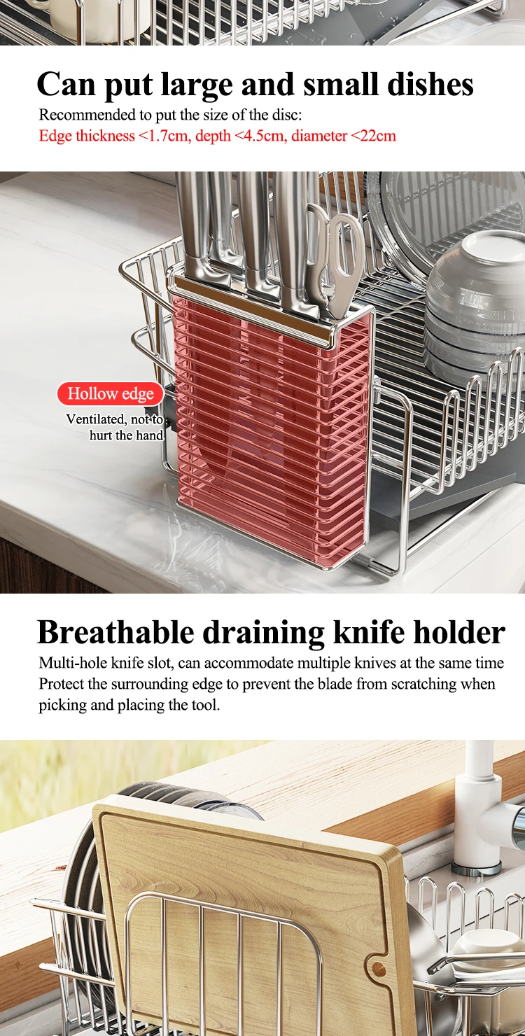 Stainless Steel Kitchen Corner Dish Rack Over Sink - Buy Stainless ...