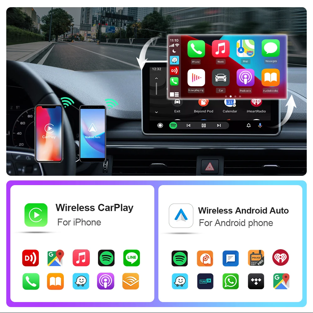 EKIY Mini Portable Auto Electronics Dongle - Wireless Carplay