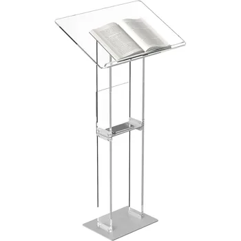 Modern Lucite Pastors Podium Classroom Lectern Clear Acrylic Podium ...